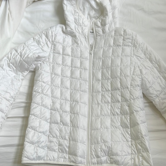 Uniqlo | Jackets & Coats | Uni Qlo White Spring Jacket 0 Polyester ...